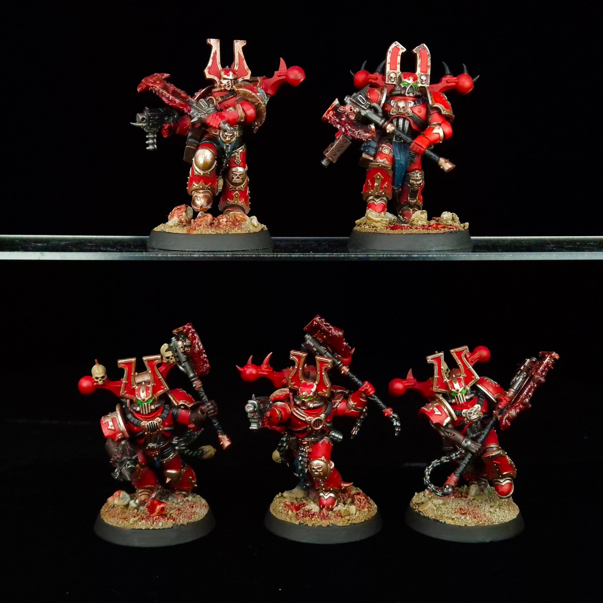 Painted Khorne Berzerkers - World Eaters - Warhammer 40k – Wargame Wares
